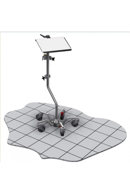 Suspension Tray for medical equipment, Stainless Steel Ø20mm