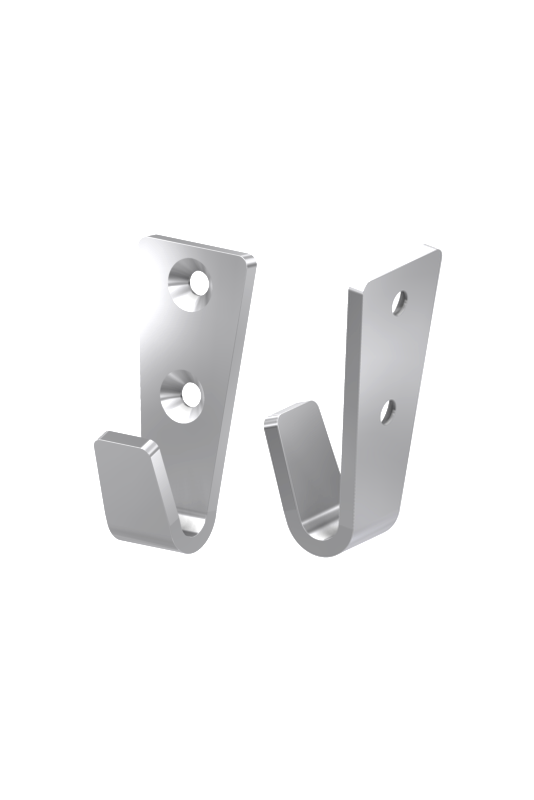 Wall bracket bed Gallows in stainless steel to Ø38 mm. tubes