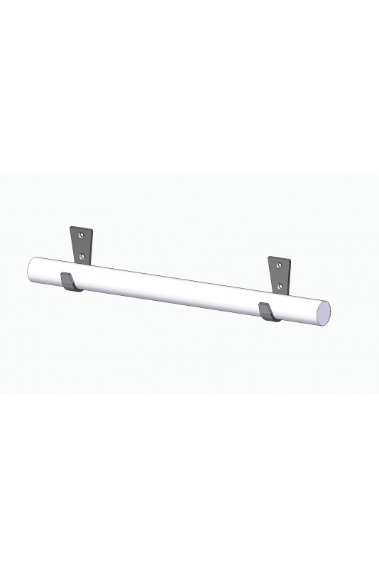 Wall bracket bed Gallows in stainless steel to Ø38 mm. tubes