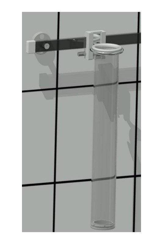 Slide clamp half model, with one ball clasp and T-slot. JB 1