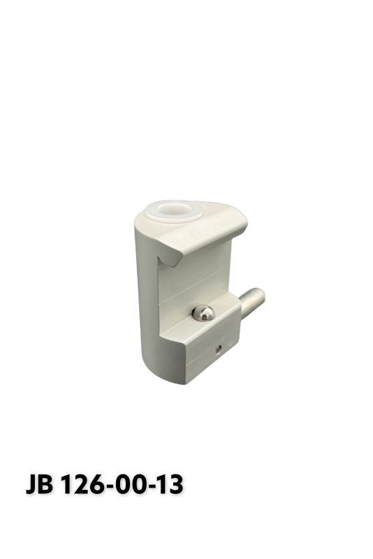 Slide clamp for medical Lamps with one ball clasp Ø18mm hole