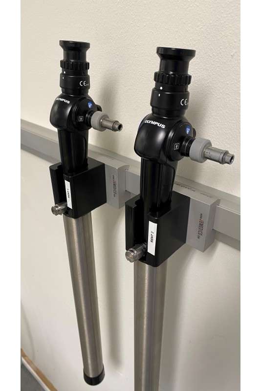 Scoop holder in black POM and 400mm stainless steel for Olympus Scopes