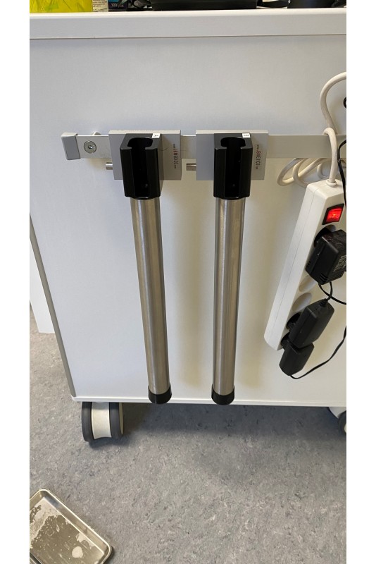 Scoop holder in black POM and 400mm stainless steel for Olympus Scopes