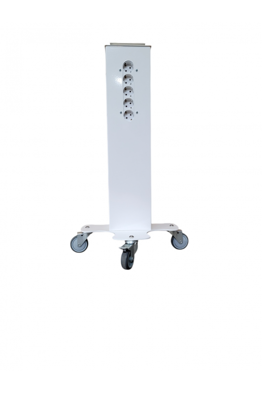Charging Tower with 4 wheels 15 Schuko sockets distributed on 3