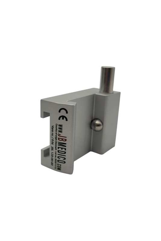 Slide clamp half model, locked with one ball clasp, and a T-