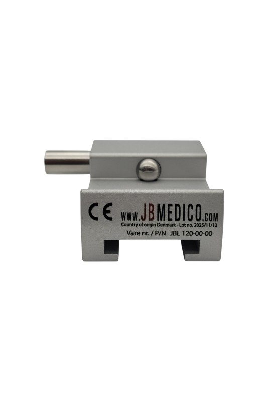 Slide clamp half model, locked with one ball clasp, and a T-