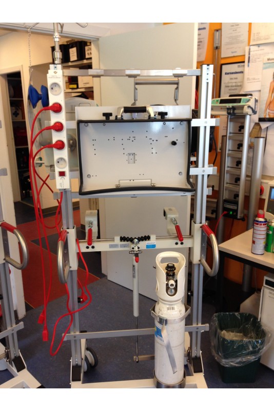 Danish hospital power cord, red angled: Length 3 m B + C Red, C13